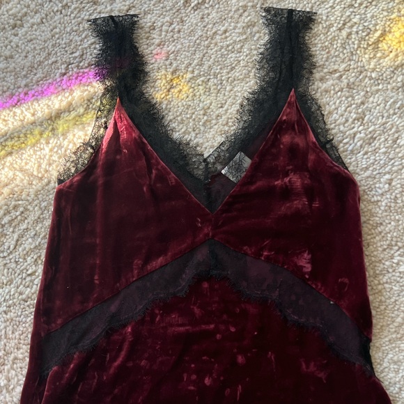 Cami NYC | Tops | Nwt Cami Nyc Josie Burgundy Velvet Camisole With Lace ...